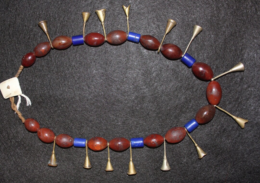 Brass Necklace : Ao Tribe Woman's Extremely Old Carnelian and Brass ...