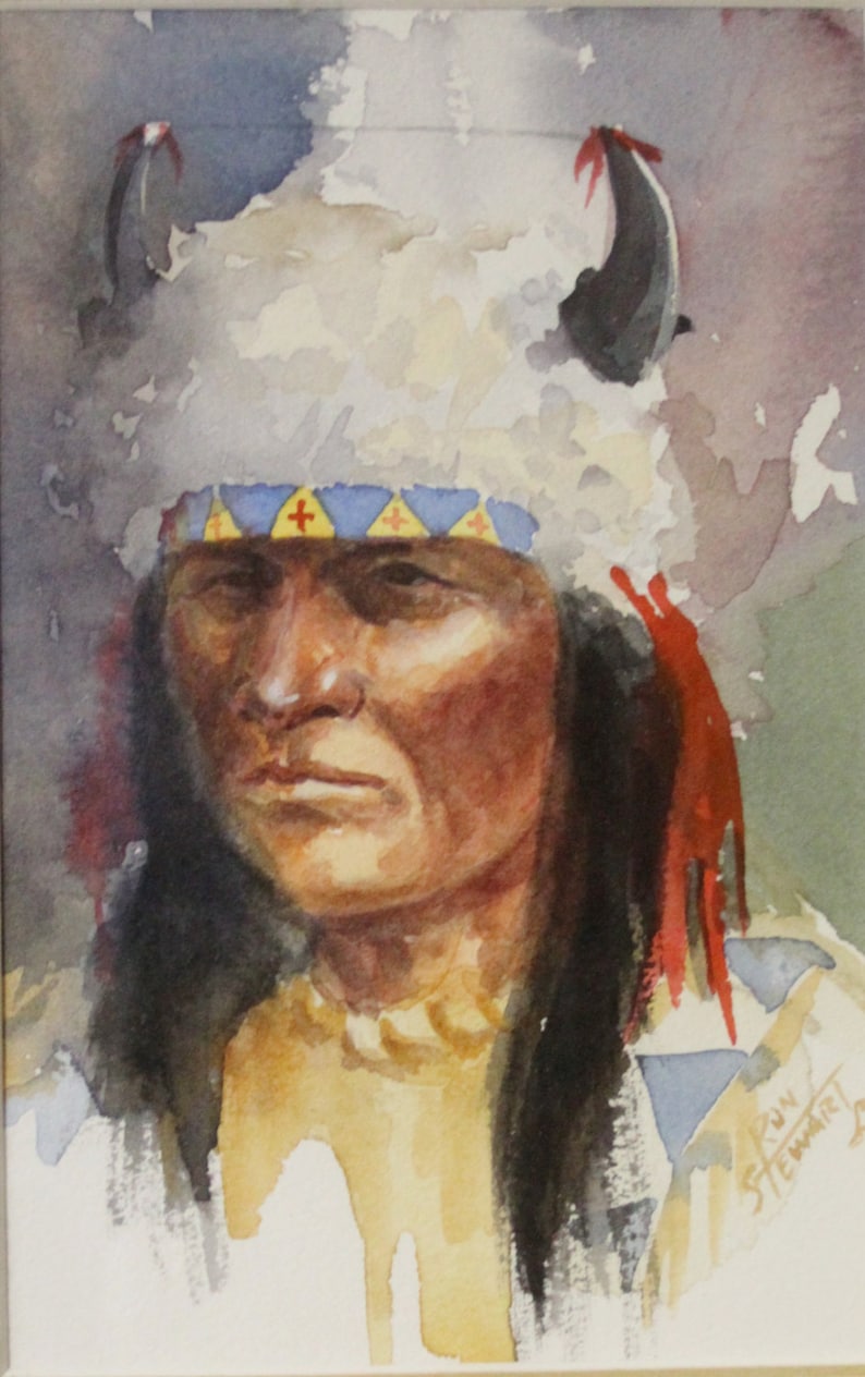 Western Art: Ron Stewart Western Artist Water Color - Etsy