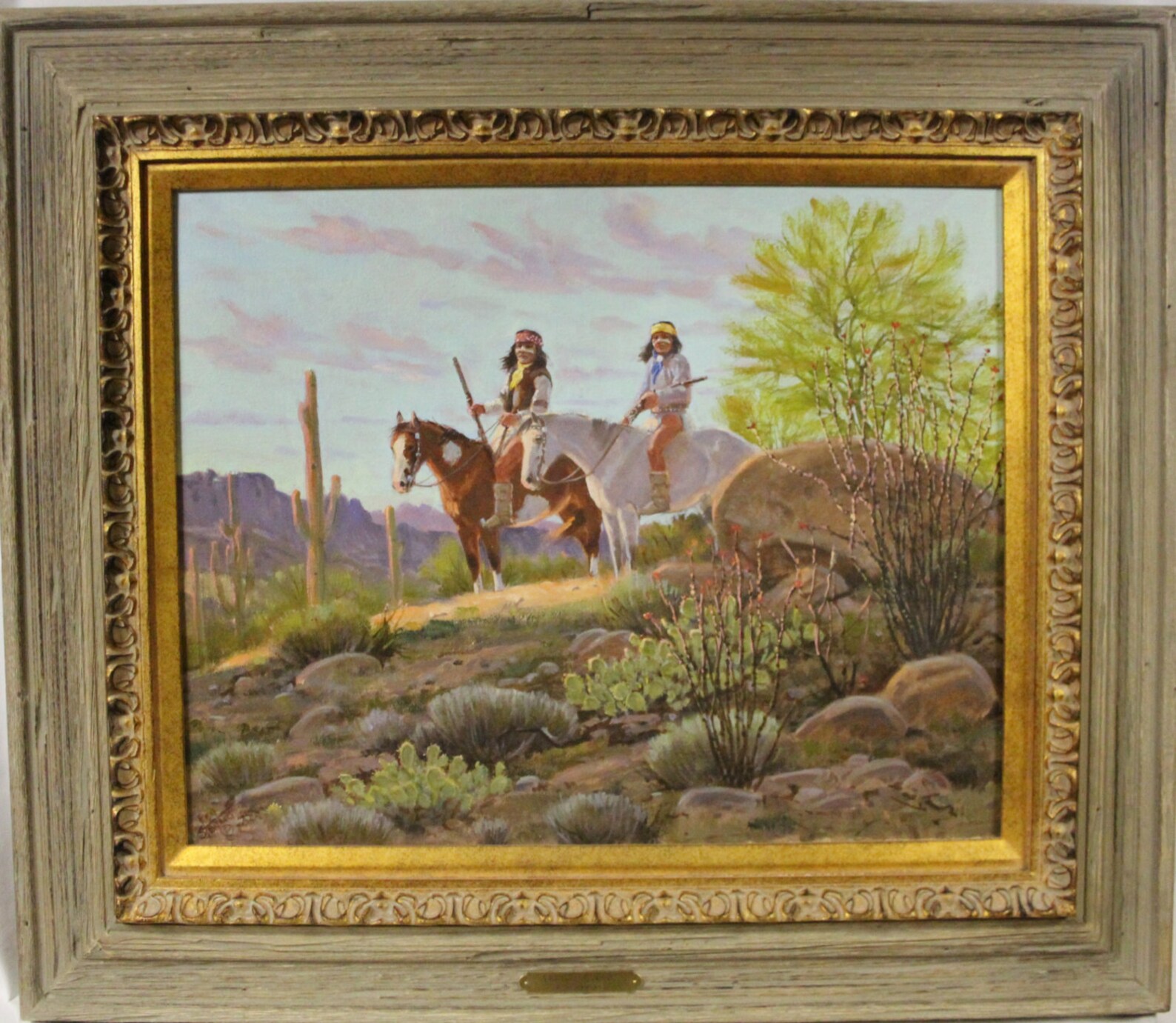 Indian Painting : Ron Stewart Painting, Western Artist, "arizona ...
