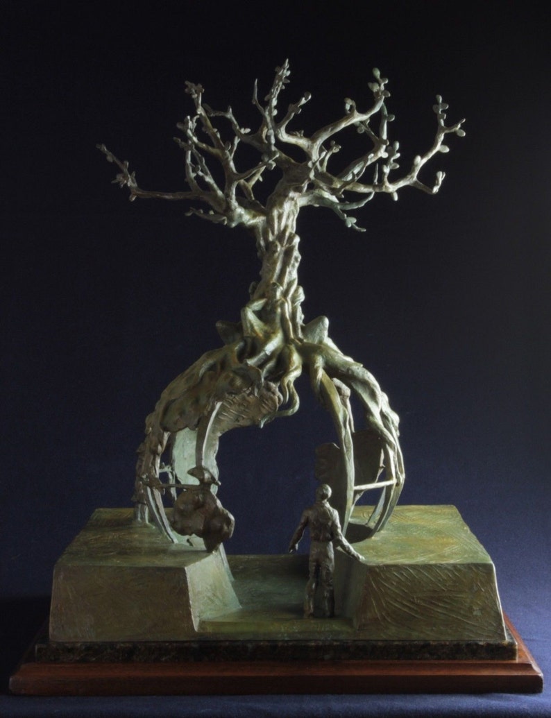 Bronze Sculpture global Tree of Life by Lincoln - Etsy