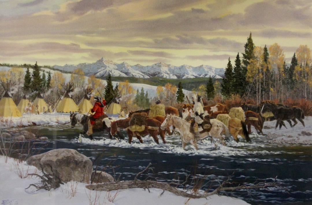 Winter Art : Ron Stewart Western Artist, Ron Stewart Art, Signed ...
