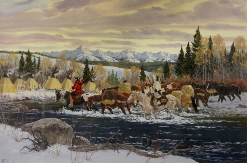 Winter Art : Ron Stewart Western Artist, Ron Stewart Art, Signed ...