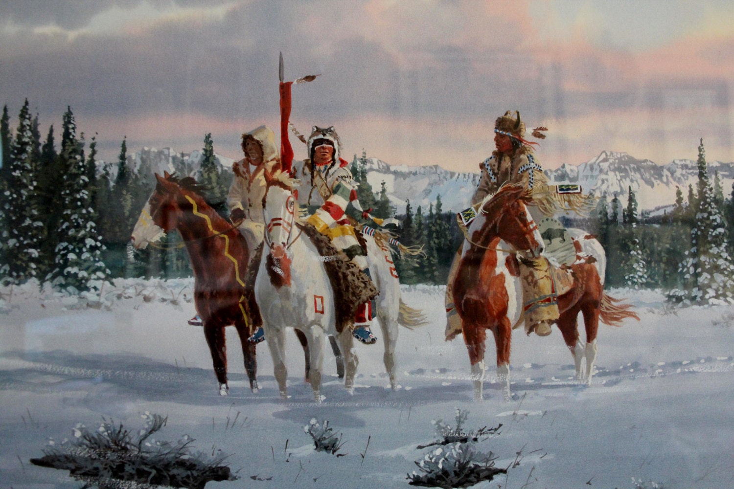 Indian Chief : Ron Stewart Painting, Original Water Color Painting ...