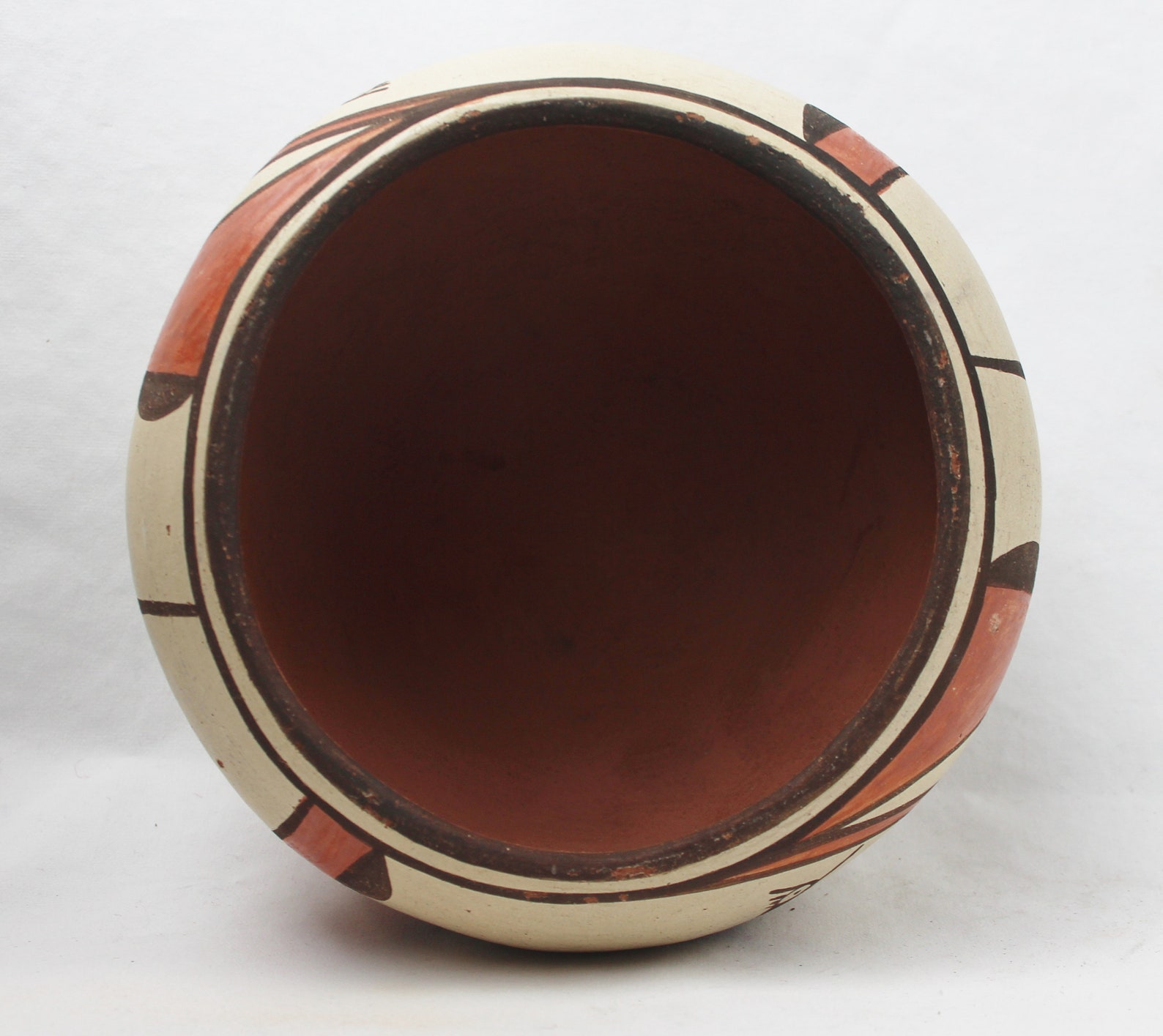 Native American, Vintage Zia Poly Chrome Pottery Bowl, Ca 1960's, 1419 ...