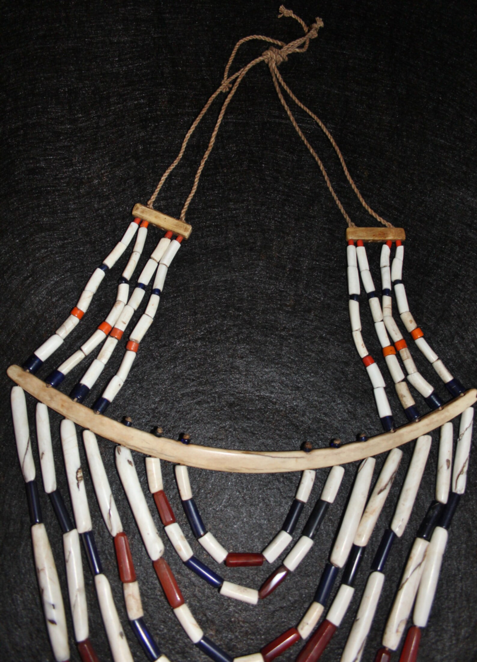 Necklace : Authentic Vintage Tangkhul Shell and Glass Bead Necklace ...
