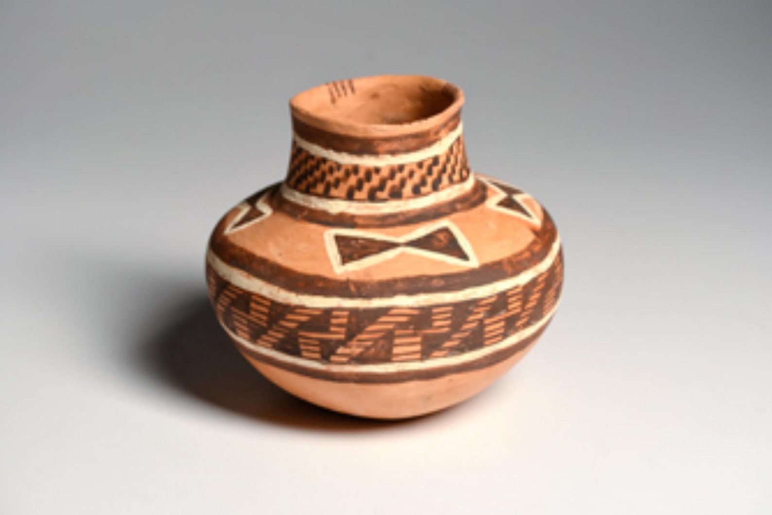 Native American, Homolovi Polychrome Jar With Butterflies, Ca. 1250 ...