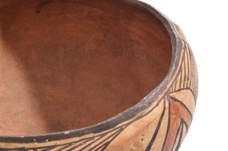 Native American Historic Acoma Poly Chrome Pottery Bowl Ca - Etsy