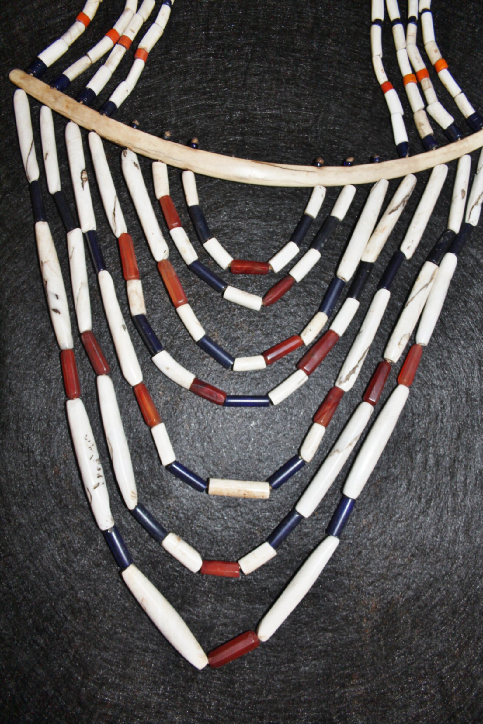 Necklace : Authentic Vintage Tangkhul Shell and Glass Bead Necklace ...