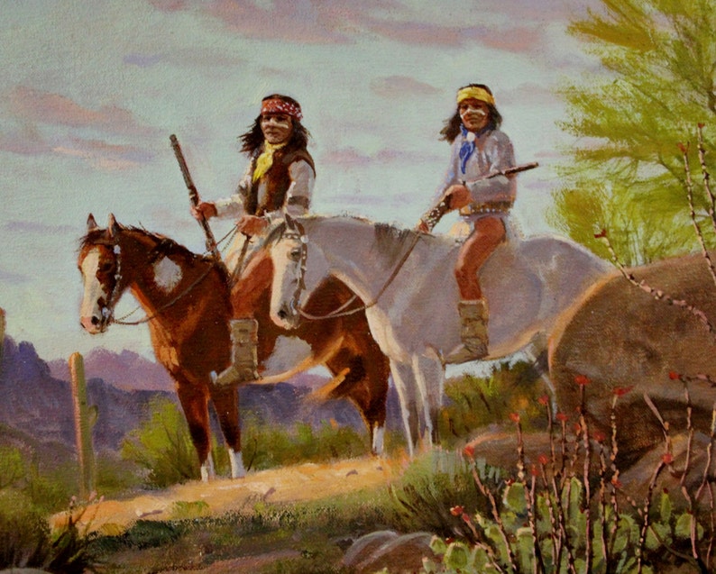 Indian Painting : Ron Stewart Painting, Western Artist, "arizona ...