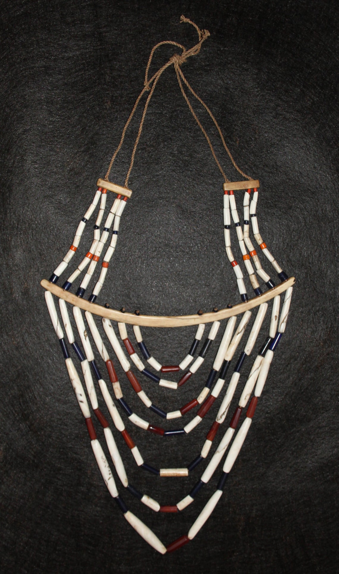 Necklace : Authentic Vintage Tangkhul Shell and Glass Bead Necklace ...