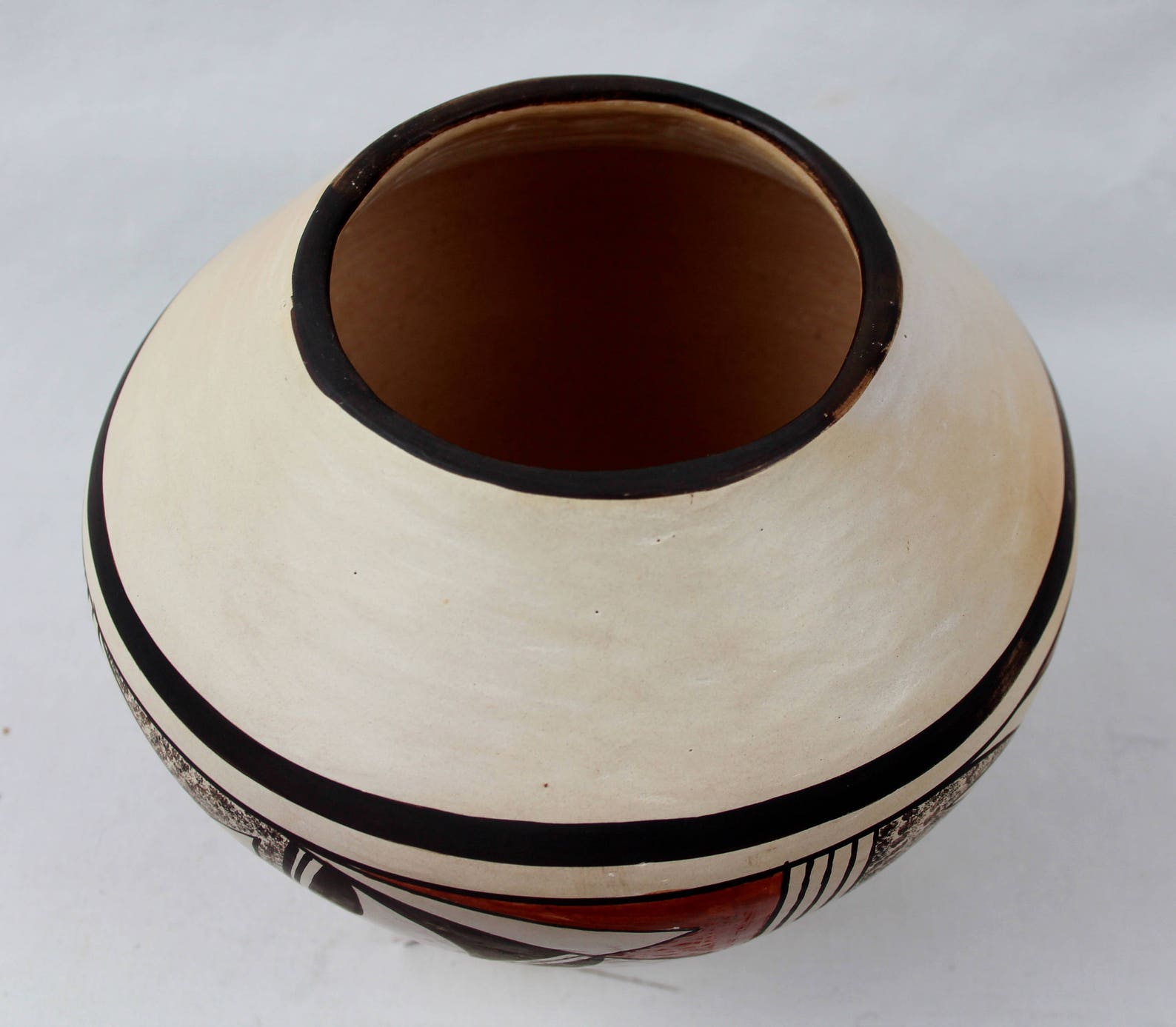 Hopi Pottery : Native American Hopi Polychrome Pot, by Fawn 233 - Etsy