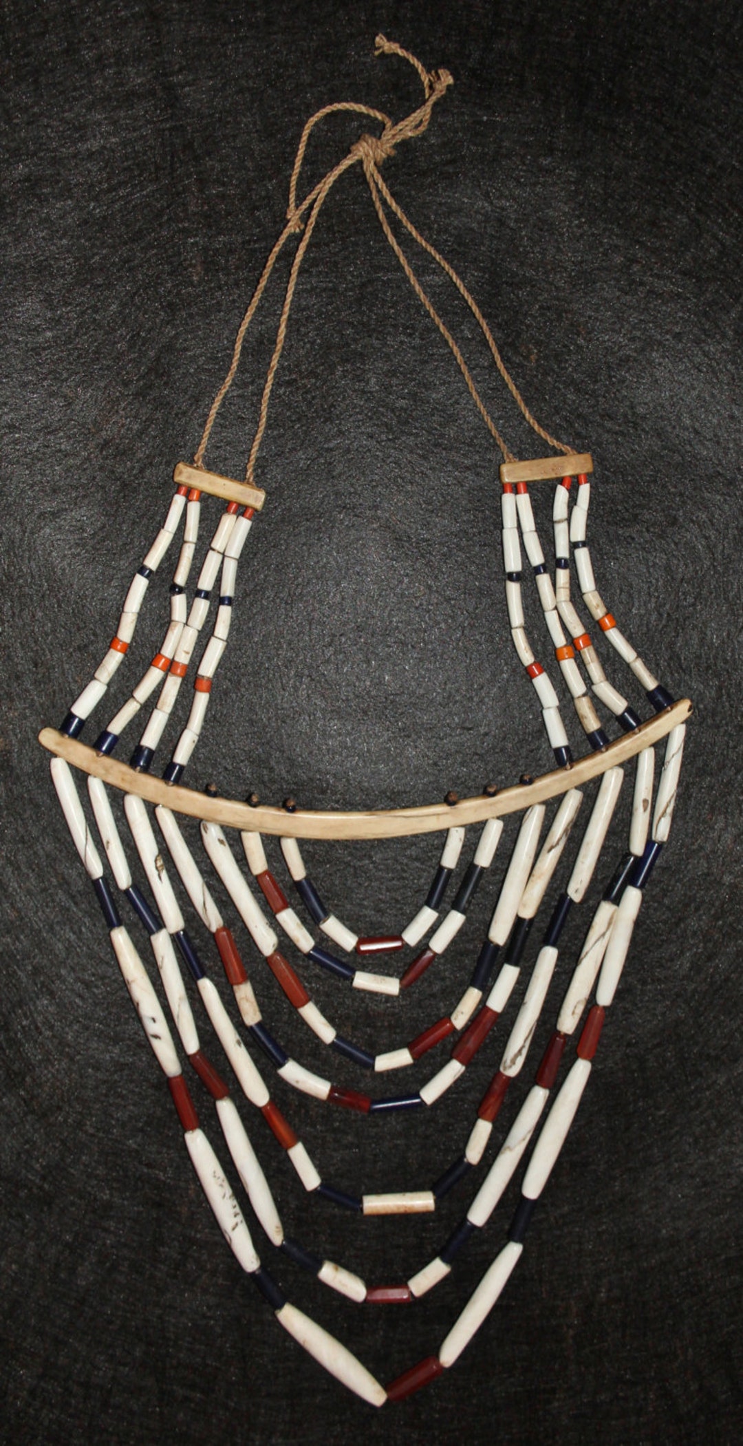 Necklace : Authentic Vintage Tangkhul Shell and Glass Bead Necklace ...