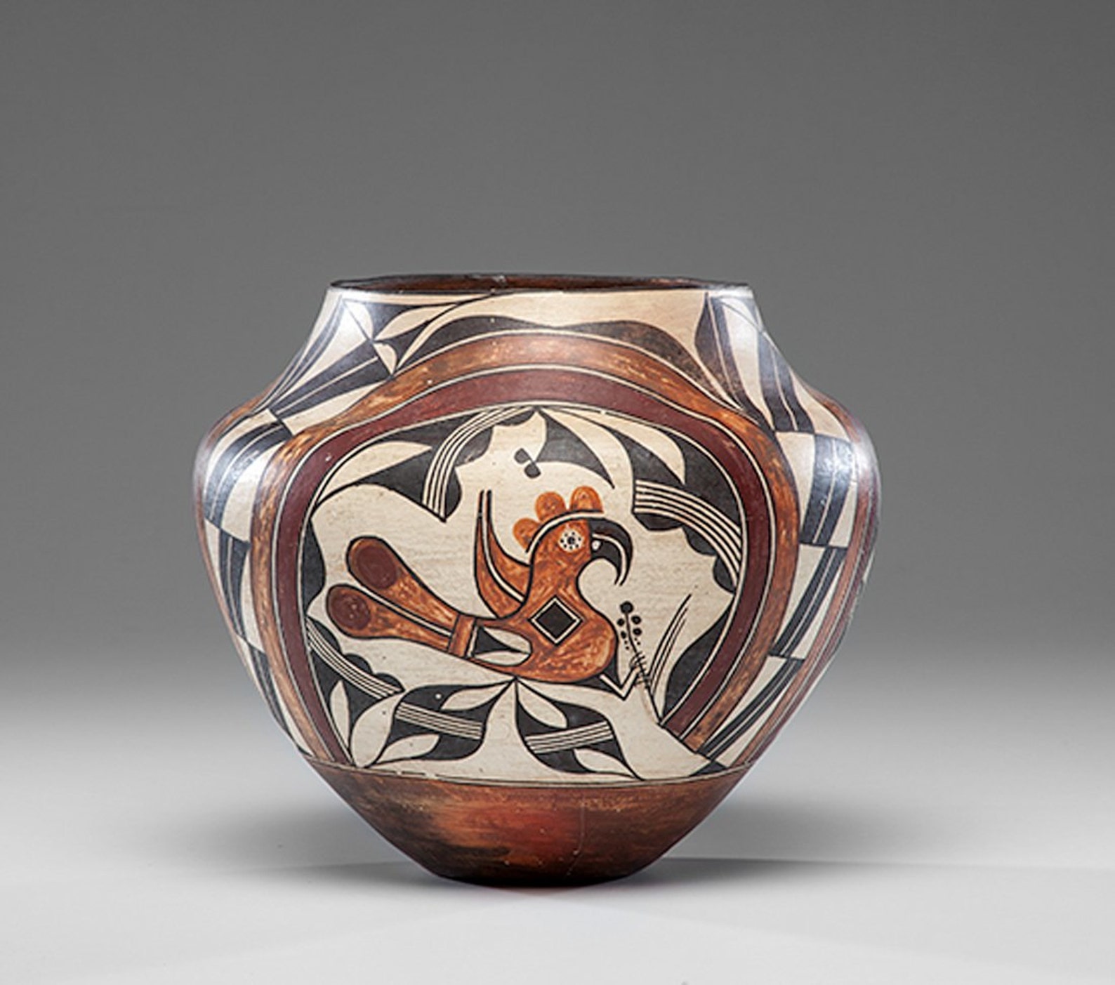 Acoma Pottery : Fantastic Historic Acoma Polychrome Olla #387 - Etsy