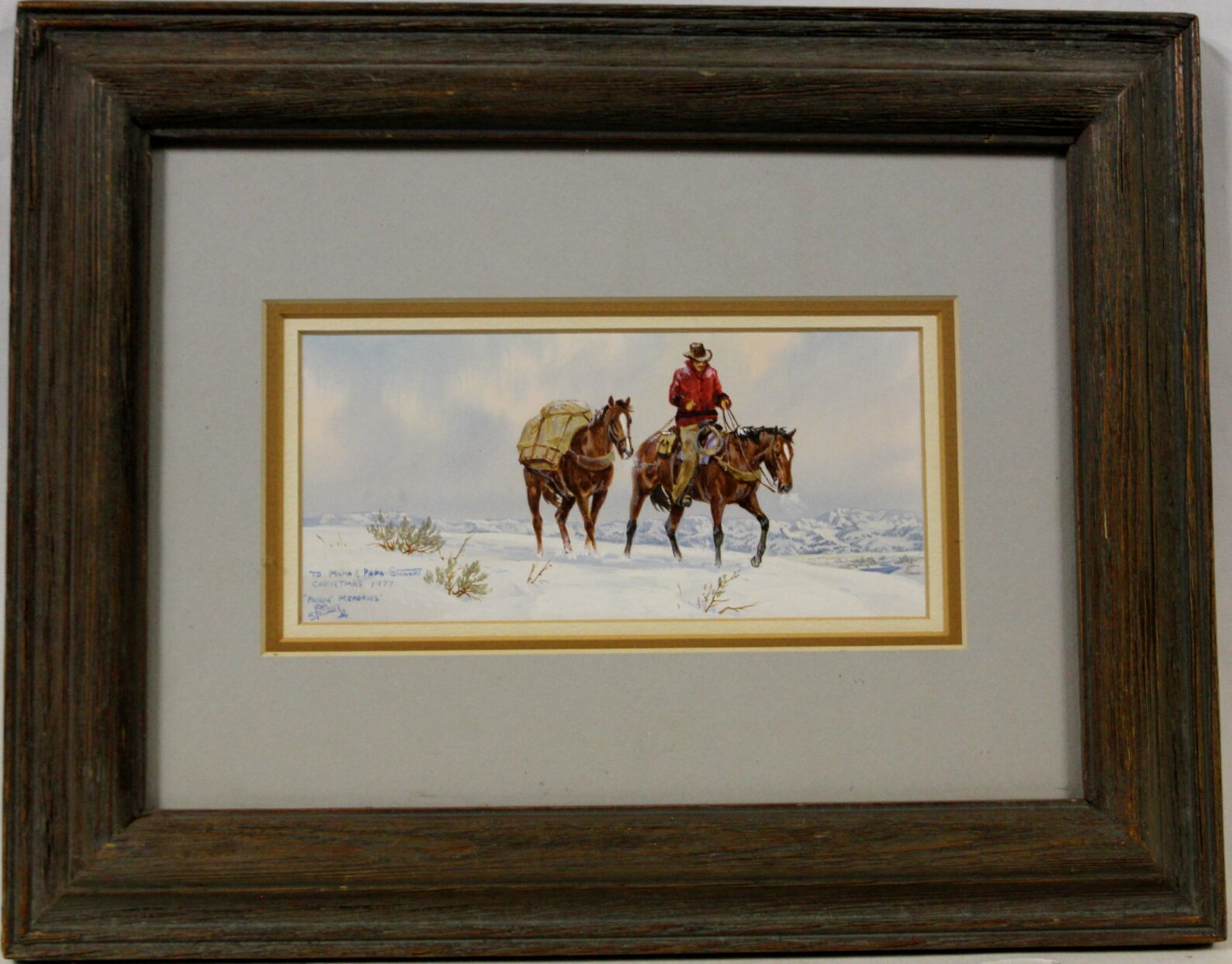 Western Artist: Ron Stewart, Water Color Painting, packing Memories, CA ...