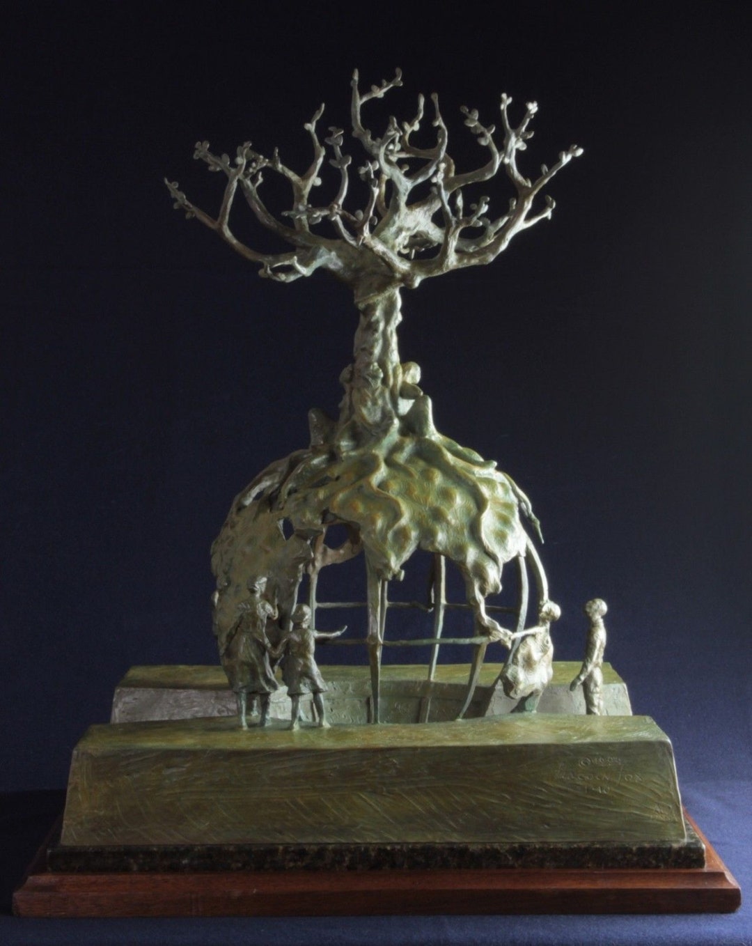 Bronze Sculpture global Tree of Life by Lincoln - Etsy