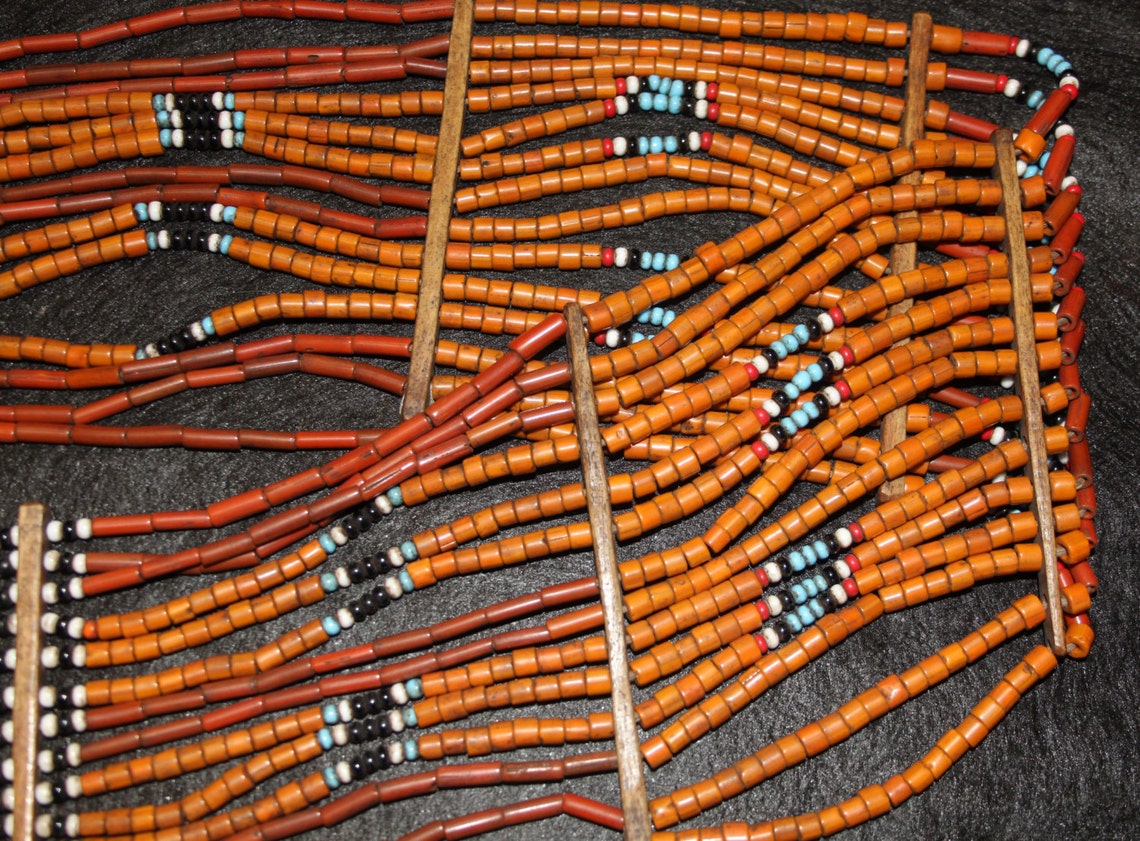 Sash Belt : Vintage Konyak Naga Beaded Belt/sash From North East India ...