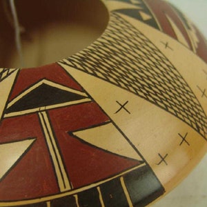 Native American Vintage Hopi Poly Chrome Bowl by Alice - Etsy