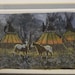 Native Art : Ron Stewart, “surprise Raid” Water Color, Western Artist ...