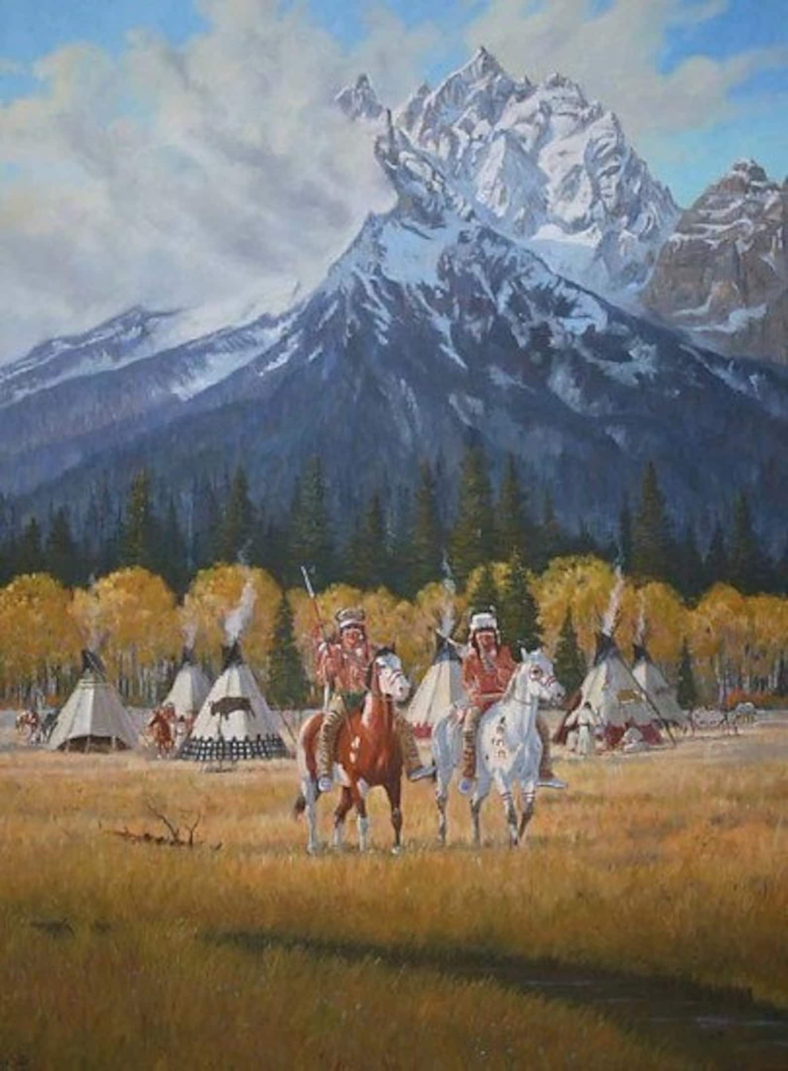 Ron Stewart Oil Painting : Original Ron Stewart Oil, "autumn Morning ...