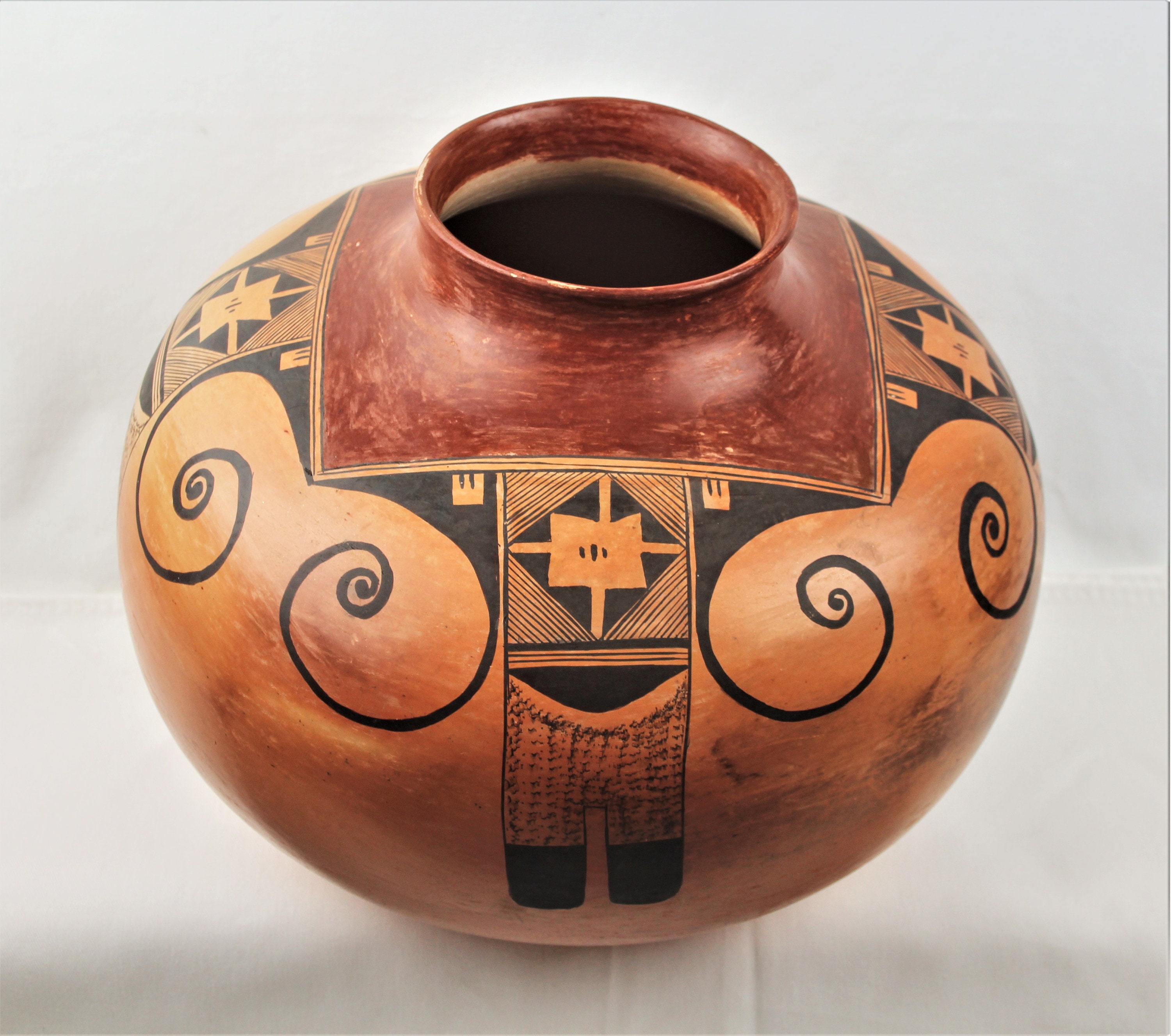 Large Hopi Pottery : Exceptional Very Large Vintage Hopi Pottery Olla ...