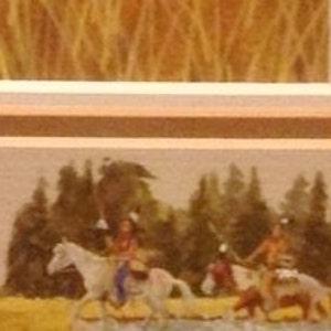 Native Art : Ron Stewart, "indian Warning", Signed, Opaque Water Color ...