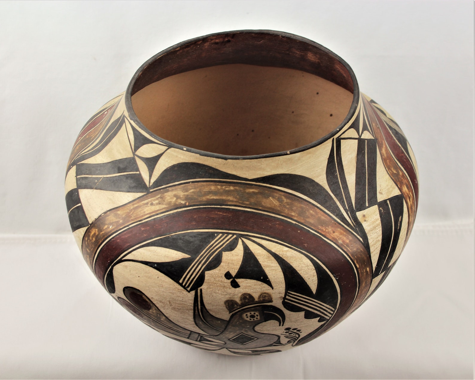 Acoma Pottery : Fantastic Historic Acoma Polychrome Olla #387 - Etsy