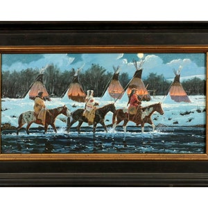 Indian Painting : Ron Stewart Oil Painting, Original Painting, "quite ...