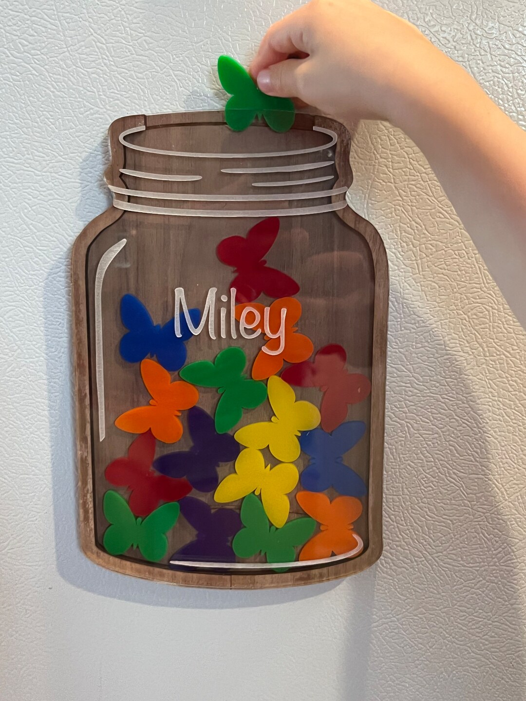 Personalized Reward Jar With Buterfly Tokens - Etsy