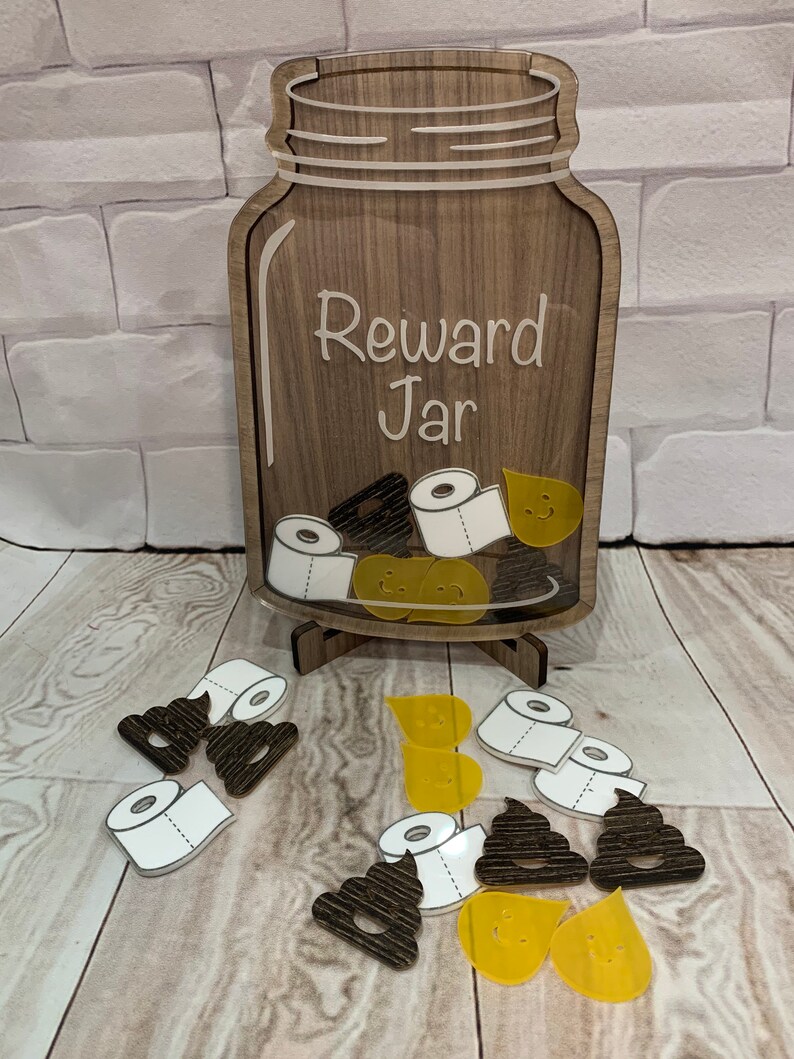Personalized Potty Training Reward Jar With Tokens - Etsy