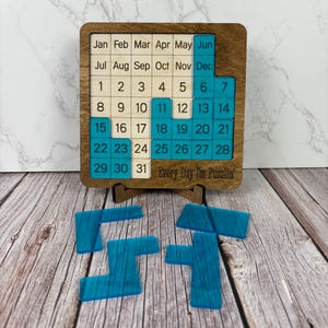 Daily Calendar Puzzle - Etsy
