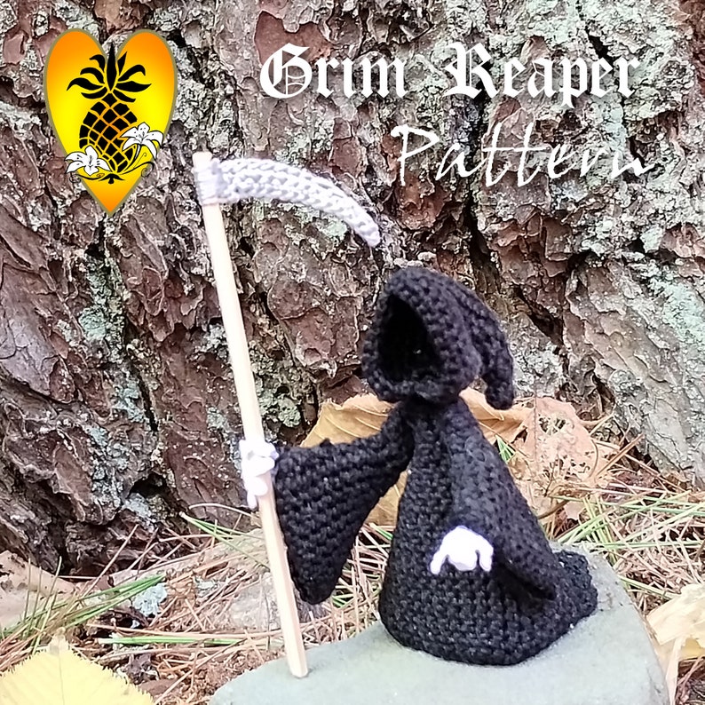 Grim Reaper Halloween Crochet PATTERN DIGITAL PDF - Etsy