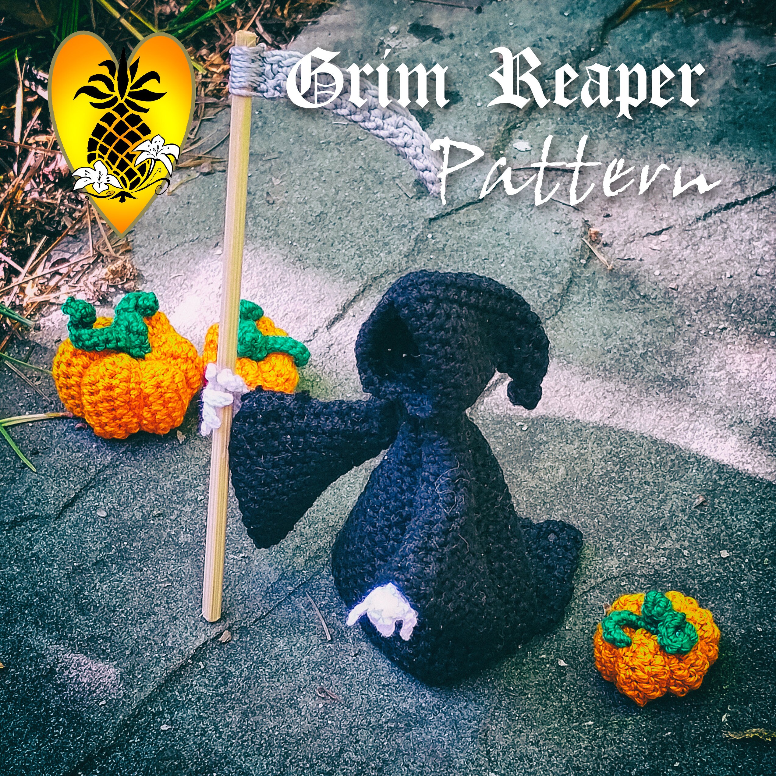 Grim Reaper Halloween Crochet PATTERN DIGITAL PDF - Etsy