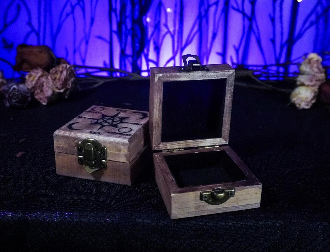 Divination Box for Pendulum, Wood Burned Unique for Witchcraft ...