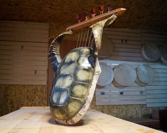 The King Lyre of Pan kylix Lyre 9strings Ancient Greek Lyre Massive ...