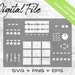 MPC Svg, Music Production Center Svg, DJ Cut File, Mpc Cricut File ...