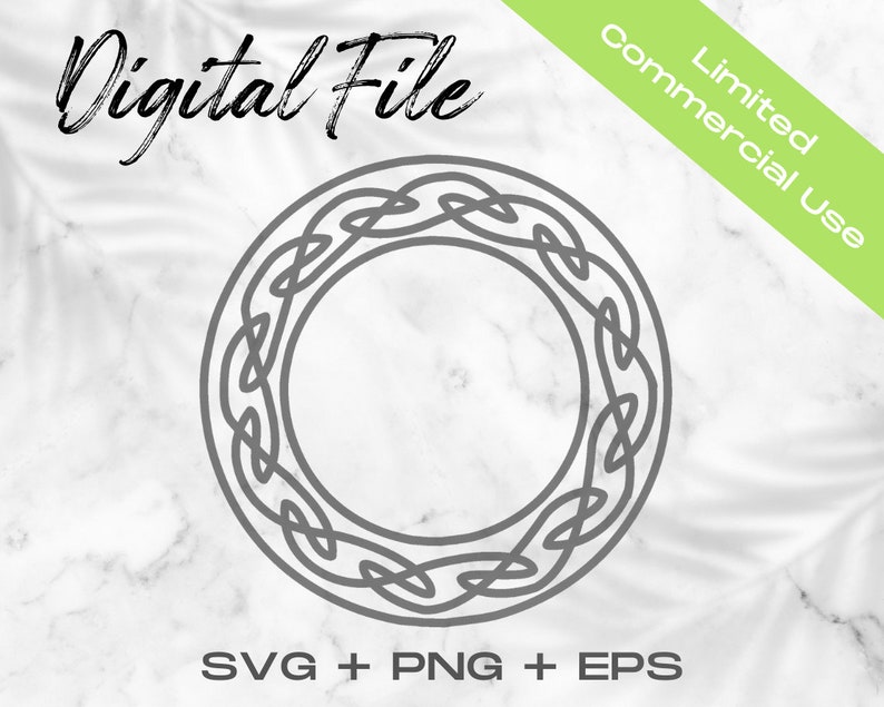 Celtic Knot SVG, Celtic Clipart, Circle Celtic Knot Silhouette Cut File ...