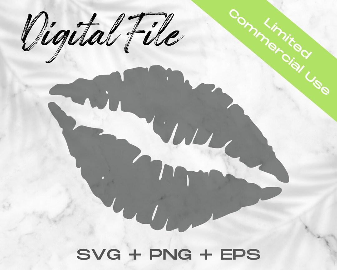 Lips SVG, Lips Clipart, Lips Silhouette Cut File, Lips Cricut File ...