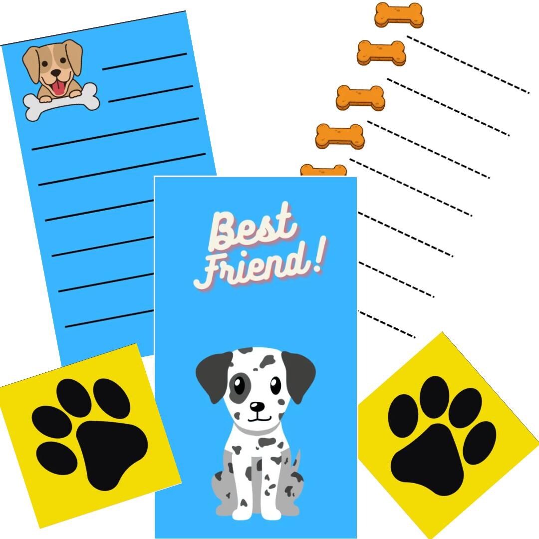 Bring on the Woofs: Paw Print Sticker Set for Pet Owners, Dog ...