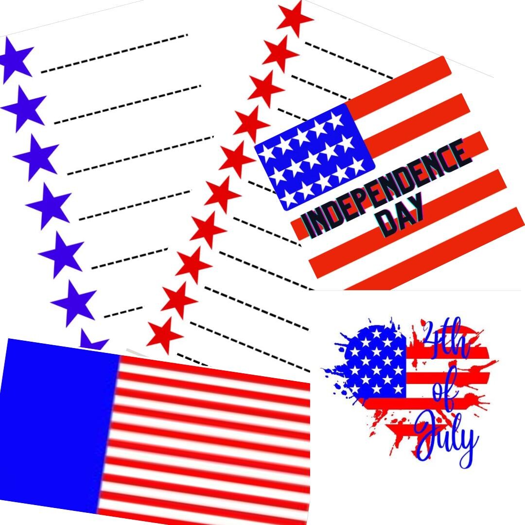 4th (fourth) of July-digital Stickers-png, Penly, Goodnotes, One Note ...