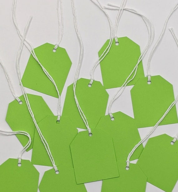 pricing tags tags with string Blank green gift tags gift for her ...