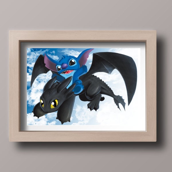 Toothless and Stitch - Etsy