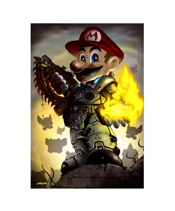 Mario Gears of War | Etsy