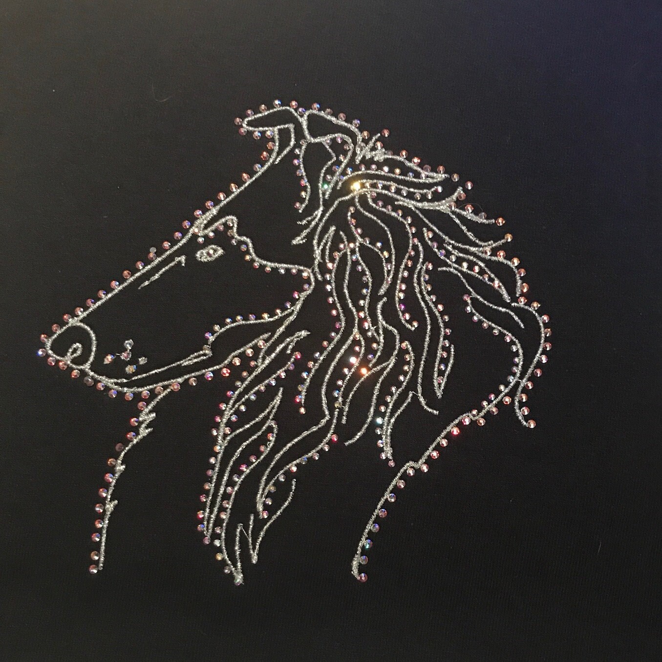 Embroidered Rough Coat Collie Head on a Short Sleeve Ladies Tee - Etsy