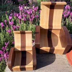 Set of Two, Maple and Walnut Band Saw Box, Jewelry Box, Valet Box ...