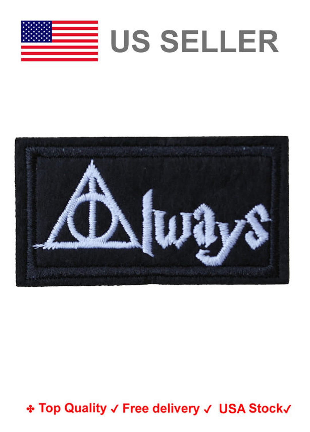 Always Iron on / Sew on Embroidery Patch Badge Embroidered Harry Potter ...