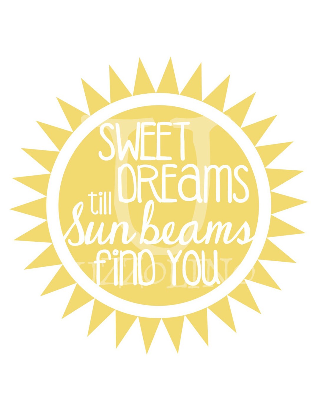 Sweet Dream Till Sunbeams Find You Print - Etsy
