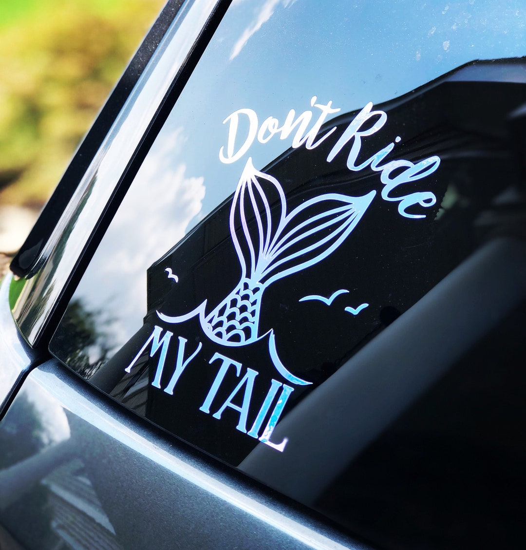 Don't Ride My Tail Car Decal - Etsy
