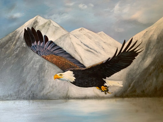 Eagle Flying Paintings