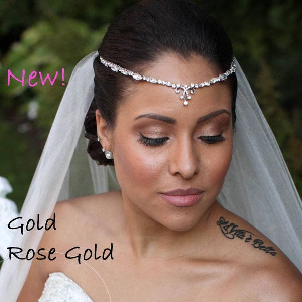 Bridal Forehead Band Etsy