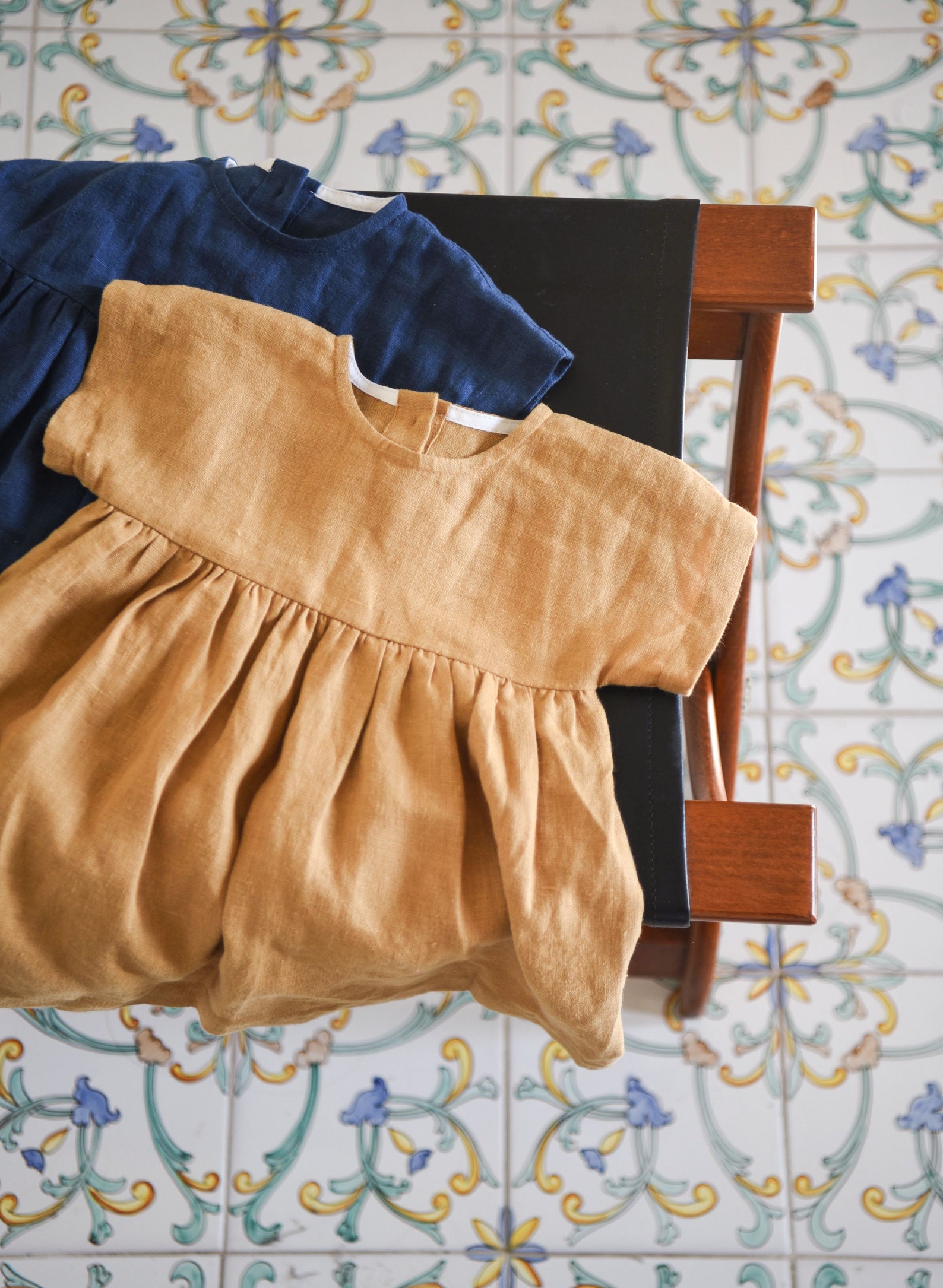 Linen Baby Dress Fall Baby Dress Baby Girl Dress Boho Baby - Etsy